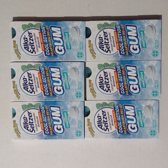 Bayer | Other | Alka Seltzer Gum Cool Mint Bundle 6 Packs 222 | Poshmark